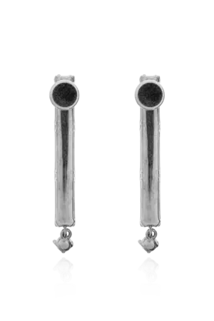 JIL SANDER Earrings With Shimmering Crystals