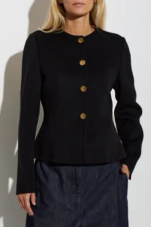 ARMA Lorena' Wool Jacket With Hammered Gold Buttons