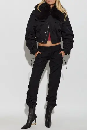 Dsquared2 Jacket With A Fur Collar