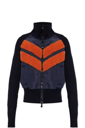 Dsquared2 Jacket Made Of Combined Fabrics - Navy Blue