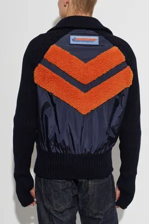 Dsquared2 Jacket Made Of Combined Fabrics