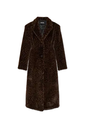 ROTATE BY BIRGER CHRISTENSEN Faux Fur Animal Print Coat