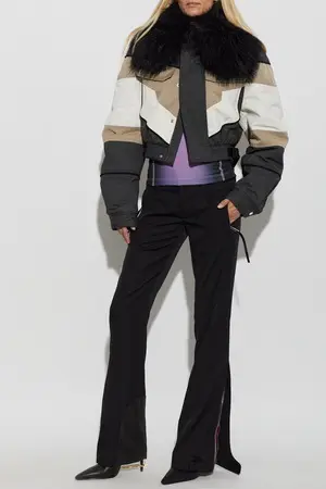Dsquared2 Jacket Made Of Mixed Materials