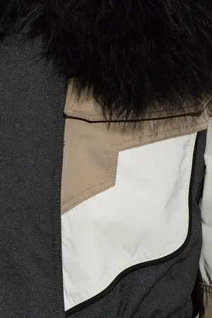 Dsquared2 Jacket Made Of Mixed Materials
