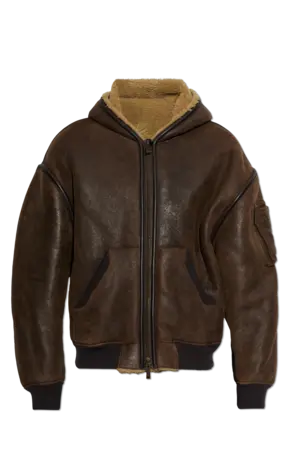 Dsquared2 Suede Jacket With Hood
