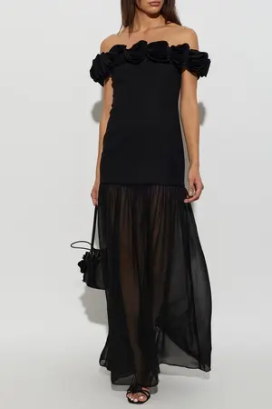 ROTATE BY BIRGER CHRISTENSEN Off-shoulder Dress