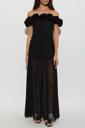 ROTATE BY BIRGER CHRISTENSEN Off-shoulder Dress