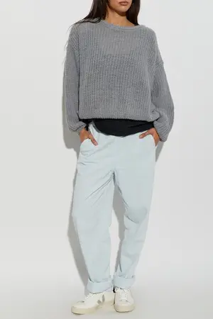 American Vintage Sweater With Decorative Knit