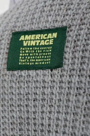 American Vintage Sweater With Decorative Knit