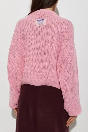 American Vintage Sweater With Decorative Knit