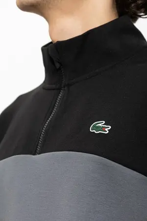 Lacoste Sweatshirt With Logo And Half-zip