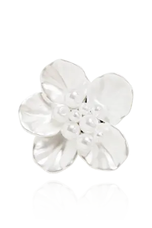 SELF-PORTRAIT Earrings With A Pearly Flower