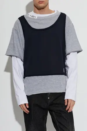 Dsquared2 T-shirt Made Of Combined Materials