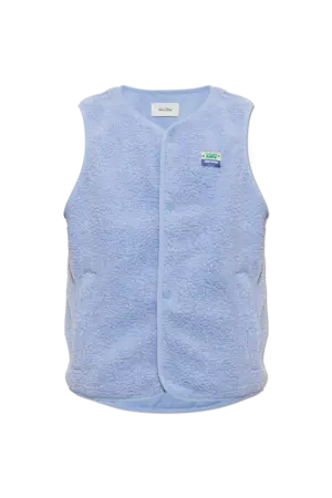 American Vintage Vest With Patch - Blue