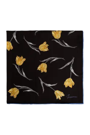 Jacquemus Scarf ‘le Foulard Tulipe - Black