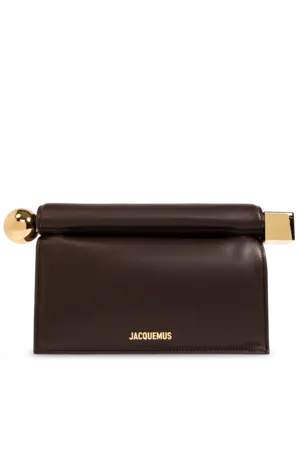 Jacquemus La Pochette Ron' Leather Clutch - Brown