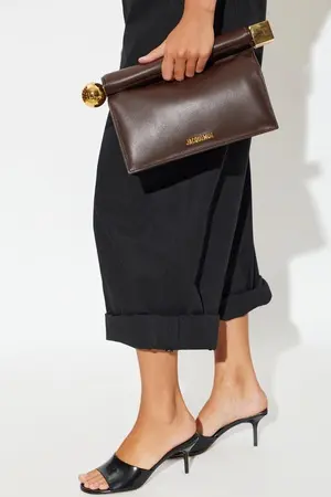 Jacquemus La Pochette Ron' Leather Clutch