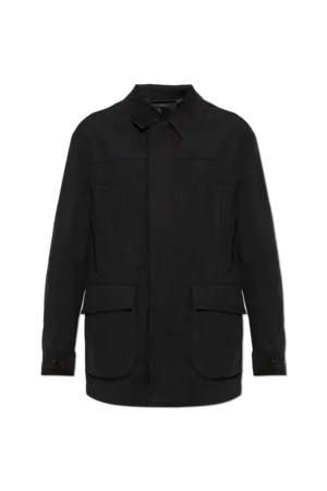 TOM FORD Jacket With A Leather Collar