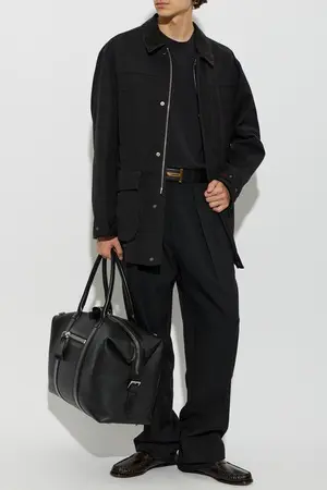 TOM FORD Jacket With A Leather Collar