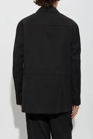 TOM FORD Jacket With A Leather Collar