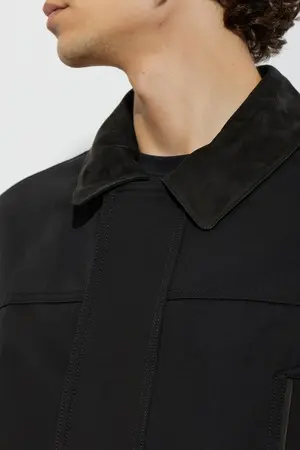TOM FORD Jacket With A Leather Collar