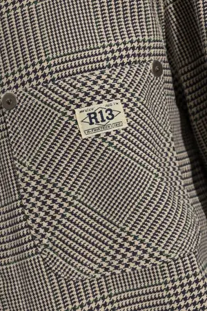 R13 Appliquéd Logo Cotton Jacket