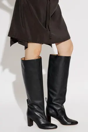 ODISSI Leather Heeled Boots