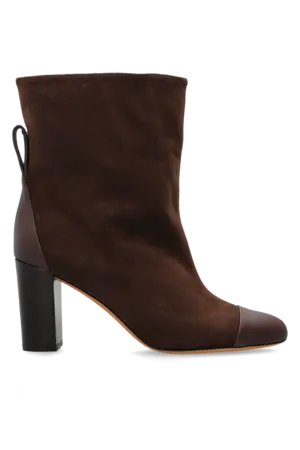 ODISSI Suede Heeled Ankle Boots