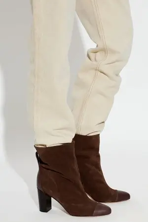 ODISSI Suede Heeled Ankle Boots
