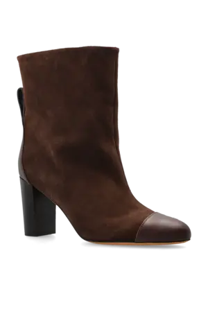ODISSI Suede Heeled Ankle Boots