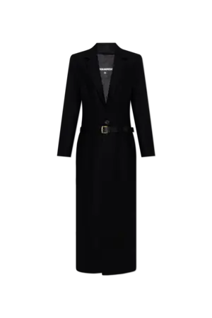 Dsquared2 Coat With Leather Belt