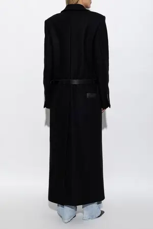 Dsquared2 Coat With Leather Belt