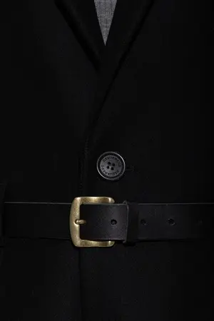 Dsquared2 Coat With Leather Belt