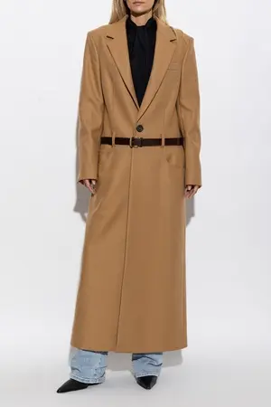 Dsquared2 Coat With Leather Belt
