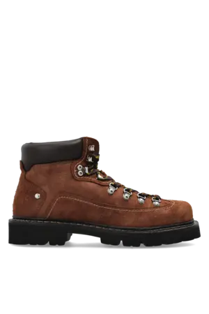 Dsquared2 Canadian Suede Leather Lace-up Boots