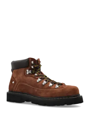 Dsquared2 Canadian Suede Leather Lace-up Boots