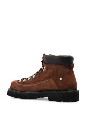 Dsquared2 Canadian Suede Leather Lace-up Boots