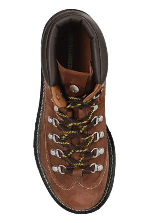 Dsquared2 Canadian Suede Leather Lace-up Boots