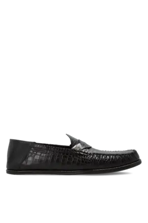 TOM FORD Embossed Leather Loafers