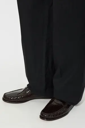 TOM FORD Embossed Leather Loafers