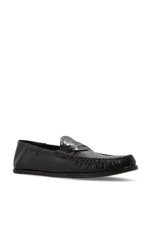TOM FORD Embossed Leather Loafers