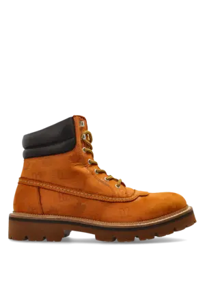 Dsquared2 Leather Shoes " Monogram - Brown