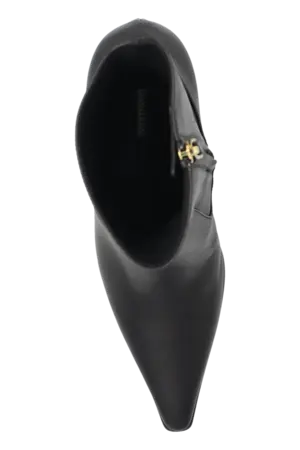 Dsquared2 Leather Ankle Boots With Applique