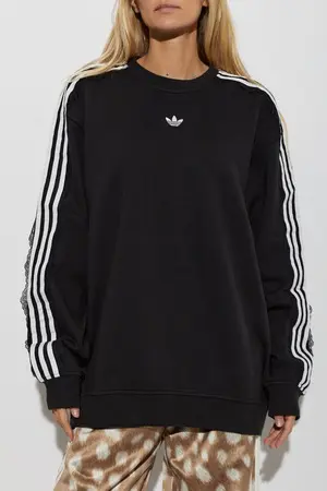 ADIDAS ORIGINALS Sweatshirt With Embroidered Logo And Lace Trim