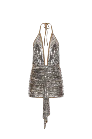 Dsquared2 Sequin Embellished Wool Mini Dress