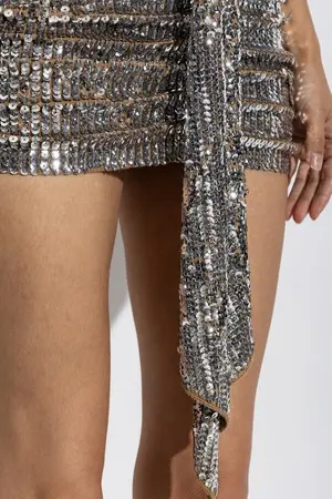 Dsquared2 Sequin Embellished Wool Mini Dress