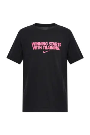 Nike T-shirt With Logo - Black