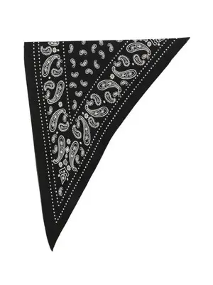 Destin Scarf Bicolor Wool "july Triangle - Black