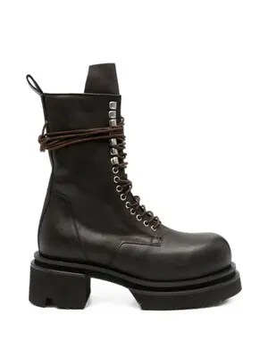 Rick Owens Boots Lace Up "bogun - Gray