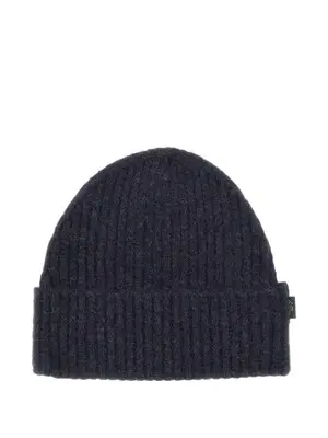 LES DEUX Ribbed Knit Beanie Blue